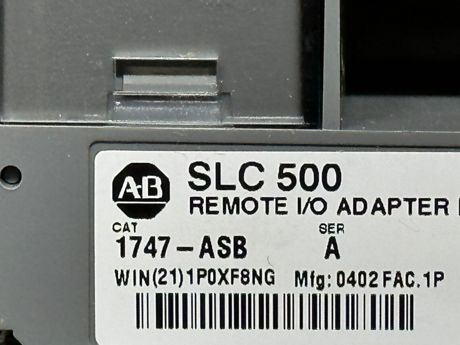 Allen Bradley 1747-ASB 1747ASB Ser A SLC 500 Remote I/O Adapter Module ...