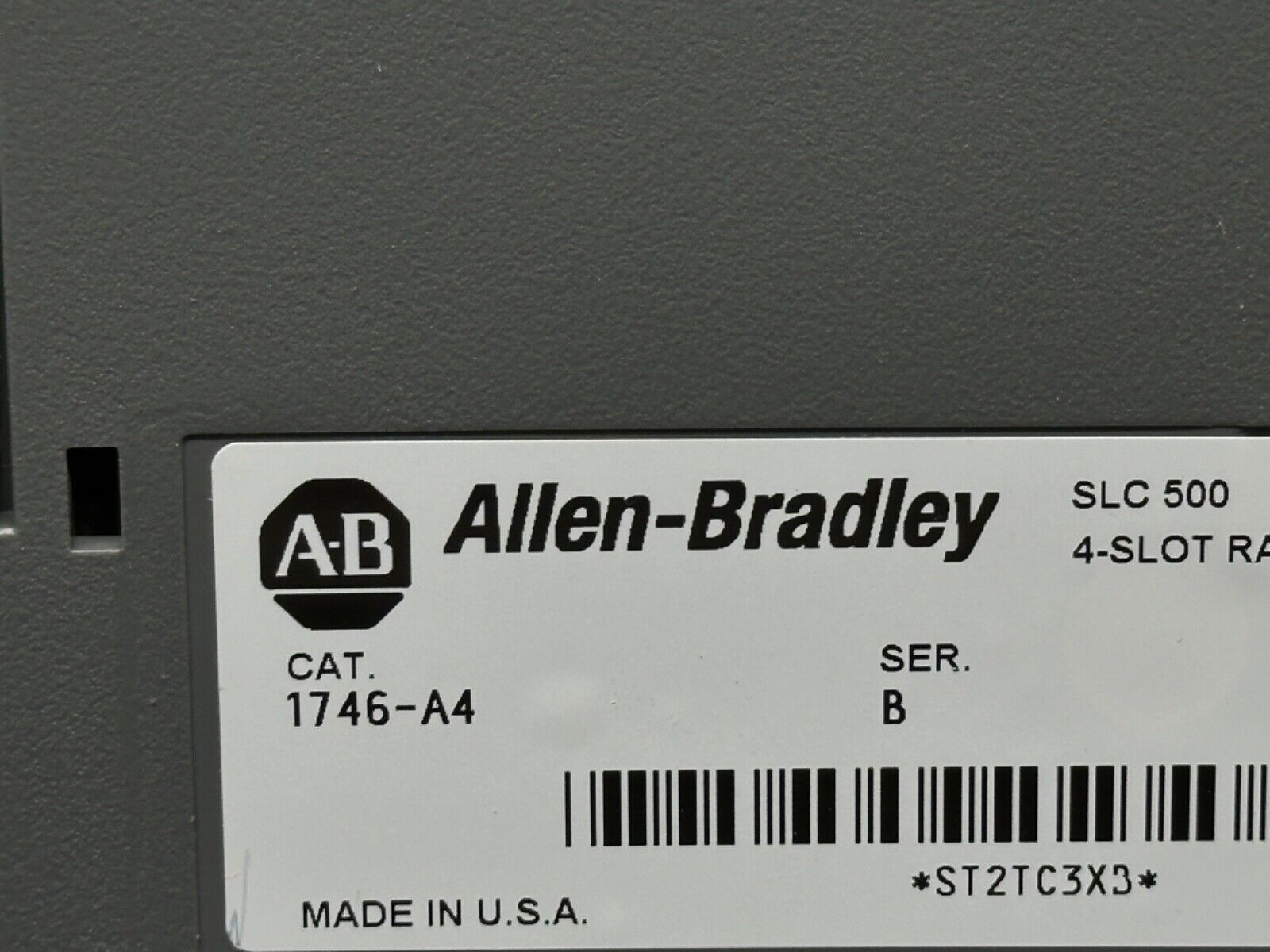 Allen Bradley 1746-P1 A 1746-A4 B SLC 500 4 Slot Rack Chassis Power ...